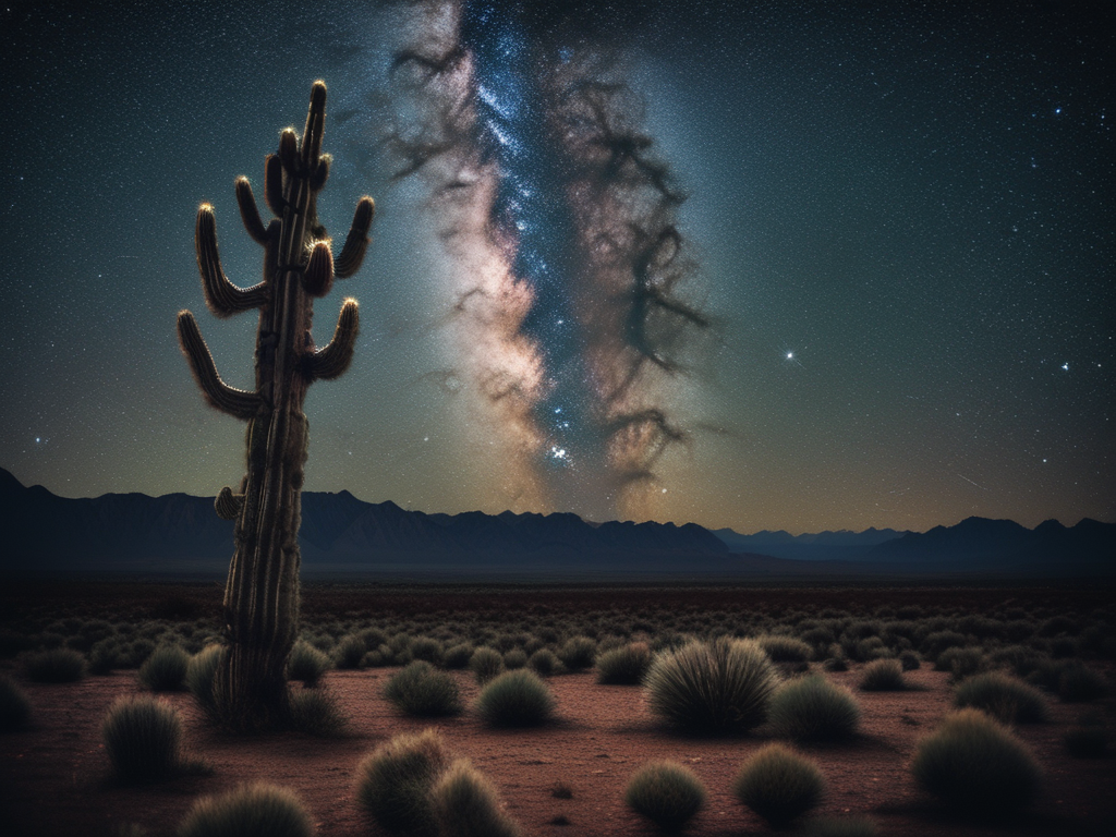 Stardust Bridge: The Cosmic Connection of the Cactus – Addy's Verse